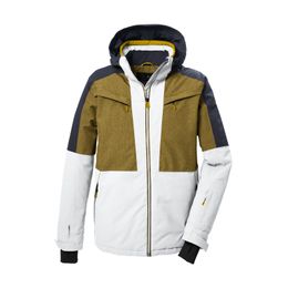 Skijacke Killtec "KSW 407 MN SKI JCKT", Herren, Gr. L, grau, Oberstoff: 100% Polyester, Futter 1: 100% Polyester/ Futter 2:, Wattierung: 100% Polyester, Sportlich, Jacken, Wasserdichte Skijacke mit Colourblock, atmungsaktiv, viele Taschen