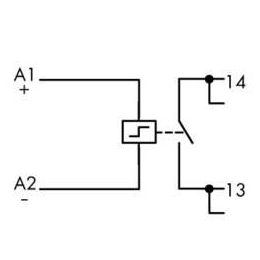 WAGO 789-571 Industrierelais Nennspannung: 24 V/DC Schaltstrom (max.): 16 A 1 Schlie&szlig;er 1 St.