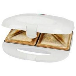 Clatronic ST 3813 Sandwich-Toaster Automatische Temperaturanpassung, Antihaftbeschichtung Wei&szlig;