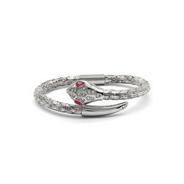 Gt Collection Bracelet 'Snake Head' male Silver size One Size