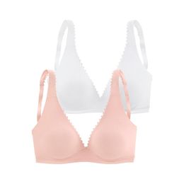 Petite Fleur Bra female Pink, White size 80