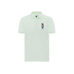Williot Poloshirt Herren Größe S blau / braun / mint / offwhite