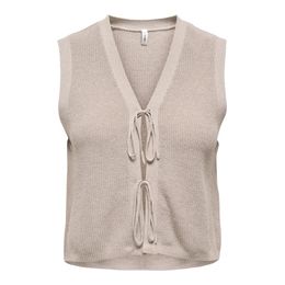 Only Knitted Vest 'ONLElnora' female Beige size XS