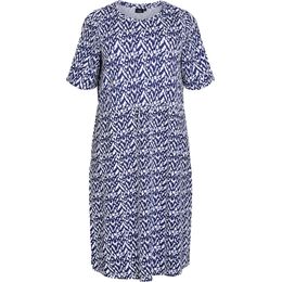 ZIZZI Kleid Damen Gr&ouml;&szlig;e 58/60 navy / wei&szlig; Winterkleid