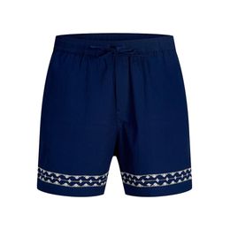 Jack & Jones JACK & JONES Shorts Herren Größe 33 navy / weiß
