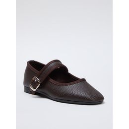 Trendyol Ballet Flats with Strap female Brown size 40