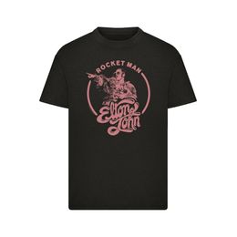 F4NT4STIC T-Shirt 'Elton John Rocketman' Jungen Gr&ouml;&szlig;e 146/152 rosa / schwarz