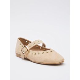 Trendyol Ballet Flats with Strap female Beige size 40