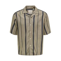 Only & Sons Only & Sons Button Up Shirt 'ONSSTEPAN' male Brown size XS