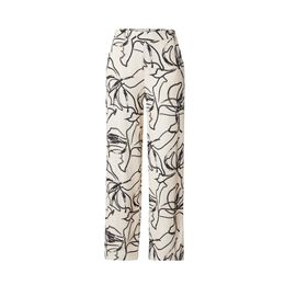 Object Hosen 'OBJSANNE ALINE' Damen Größe 42 creme / schwarz