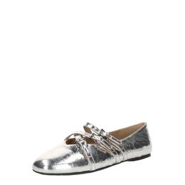 MICHAEL Michael Kors Riemchenballerina 'INDY FLEX' Damen Größe 38.5 silber