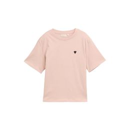 Tom Tailor T-Shirt Damen Größe S rosé / schwarz