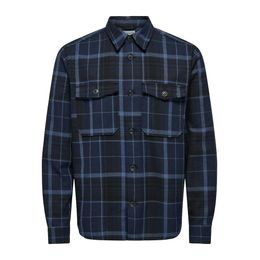 Only & Sons Only & Sons Button Up Shirt 'Milo Life' male Blue size XL