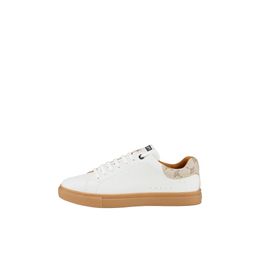JOOP! Sneaker 'Coralie Mazzolino Fine' Herren Gr&ouml;&szlig;e 46 dunkelbeige / navy / wei&szlig;