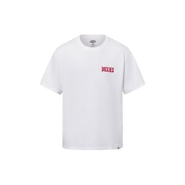 Dickies T-Shirt 'Slacks Rally' Herren Größe XL dunkelpink / weiß