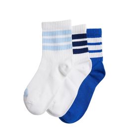 adidas Performance Sportsocken 'Ribbed 3 Pairs Kids' Jungen Größe 25/27 navy / royalblau / hellblau / weiß