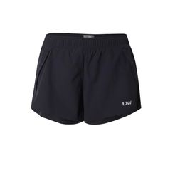 ICANIWILL Sportshorts 'Mirage' Damen Gr&ouml;&szlig;e M hellgrau / schwarz