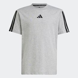 adidas Sportswear Funktionsshirt 'Essentials' Jungen Größe 128 graumeliert / schwarz
