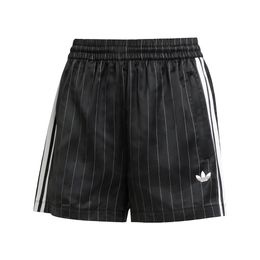 adidas originals Shorts 'Pin-stripe Satin' Damen Größe 42/44 schwarz / weiß
