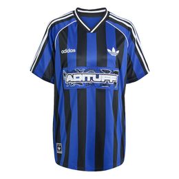 adidas originals T-Shirt 'Beads' Damen Gr&ouml;&szlig;e XXXS/XXS royalblau / schwarz / wei&szlig;