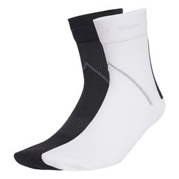 adidas originals Socks 'Techy Crew 2 Pairs' female Black, White size 34-36
