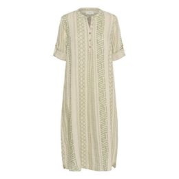 Cream Blusenkleid 'Bellis' Damen Gr&ouml;&szlig;e 40/42 hellbeige / pastellgr&uuml;n Winterkleid