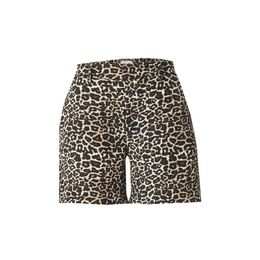 Object Shorts 'OBJALBA LISA' Damen Größe 38 beige / schwarz