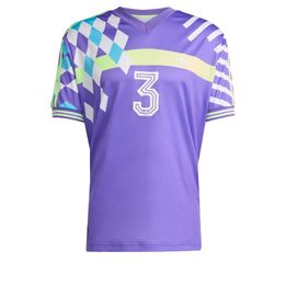adidas originals T-Shirt 'Nuwave 90s' Herren Gr&ouml;&szlig;e L creme / hellblau / hellgelb / lavendel