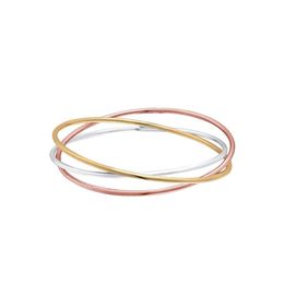 Elli Premium Armband Armreif Damen Größe 19 gold / rosegold / silber