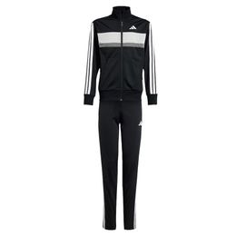 adidas Sportswear Trainingsanzug 'Seasonal Essentials Tiberio' Jungen Größe 164 grau / schwarz / weiß