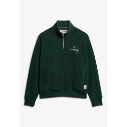 Superdry Sweatshirt 'Country Club Fleece' Damen Größe XL dunkelgrün