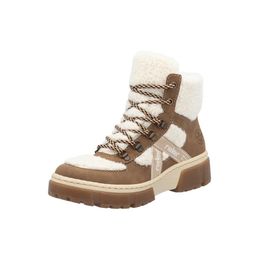 Rieker Stiefelette Damen Größe 41 ecru / umbra Winterschuhe
