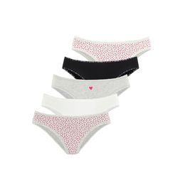 Lascana Panty female Grey, Black, White size 32/34