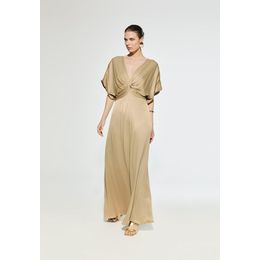 Lola Casademunt Maxikleid Damen Größe 42 beige Winterkleid