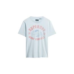 Superdry & Co T-Shirt Damen Gr&ouml;&szlig;e XL blau / hellblau / pink