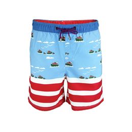 Unabux Board Shorts ' WATER GIRAFFE ' male Blue, Red, White size M