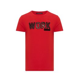Cipo & Baxx CIPO & BAXX T-Shirt Herren Gr&ouml;&szlig;e XL rot / schwarz
