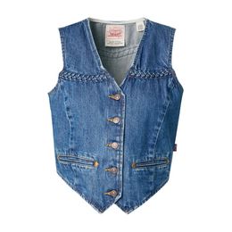 Levi's LEVI'S Jeansweste 'Braided Vest' Damen Größe S blue denim