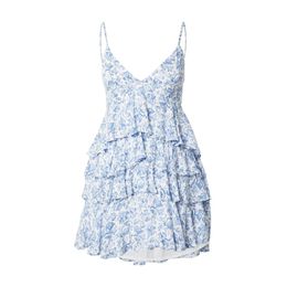Hollister Kleid Damen Größe 34 hellblau / dunkelblau / weiß