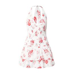Hollister Kleid Damen Gr&ouml;&szlig;e 34 pastellgr&uuml;n / melone / hellrot / wei&szlig;