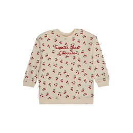 Only Mini Sweatshirt 'KMGCHERRY' M&auml;dchen Gr&ouml;&szlig;e 98 creme / oliv / dunkelrot