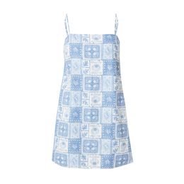 Hollister Kleid Damen Größe 34 blau / weiß