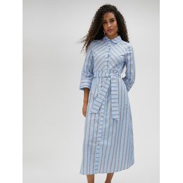 Lola Casademunt Shirt-Kleid Damen Größe 34 blau Winterkleid