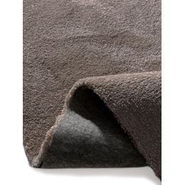 benuta Nest Waschbarer Hochflor Shaggyteppich Melvin Taupe 80x150 cm - Bettvorleger f&uuml;r Schlafzimmer
