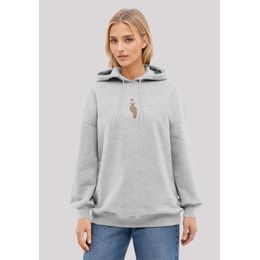F4NT4STIC Damen Kapuzenpullover "Finger Herz bestickt", grau, Gr. XS, Obermaterial: 80% Baumwolle, 20% Polyester, Pullover, bestickt, Premium Qualit&auml;t