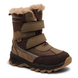 bisgaard Mädchen Winterstiefel "bisgaard eddie tex", Gr. 31, schwarz, Leder, Textil, Schuhe, Snowboots, Klettstiefel, Outdoor Schuh mit TEX-Membrane