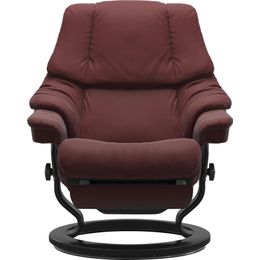 Relaxsessel stressless, B:88cm H:98cm T:77cm, rot, Leder BATICK: BATICK ist ein leicht korrigiertes, durchgefärbtes und genarbtes Möbelleder, bei dem