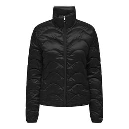 Only Damen Steppjacke "ONLVEGA WAVE QUILTED JACKET CC OTW", schwarz, Gr. M, unifarben, Web, Obermaterial: 60% Polyester, 40% Nylon, Jacken