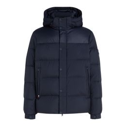 Tommy Hilfiger Herren Steppjacke "MIX DOWN HOODED PUFFER JACKET", blau, Gr. XXXL, Web, Obermaterial: 100% Polyester. Futter: 100% Polyamid.