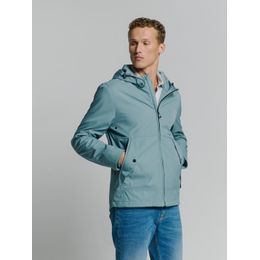 NO EXCESS Herren Kurzjacke "NO EXCESS Jacke mit Kapuze Jacket Mid Long Hooded", blau, Gr. M, 100% Polyester, Jacken
